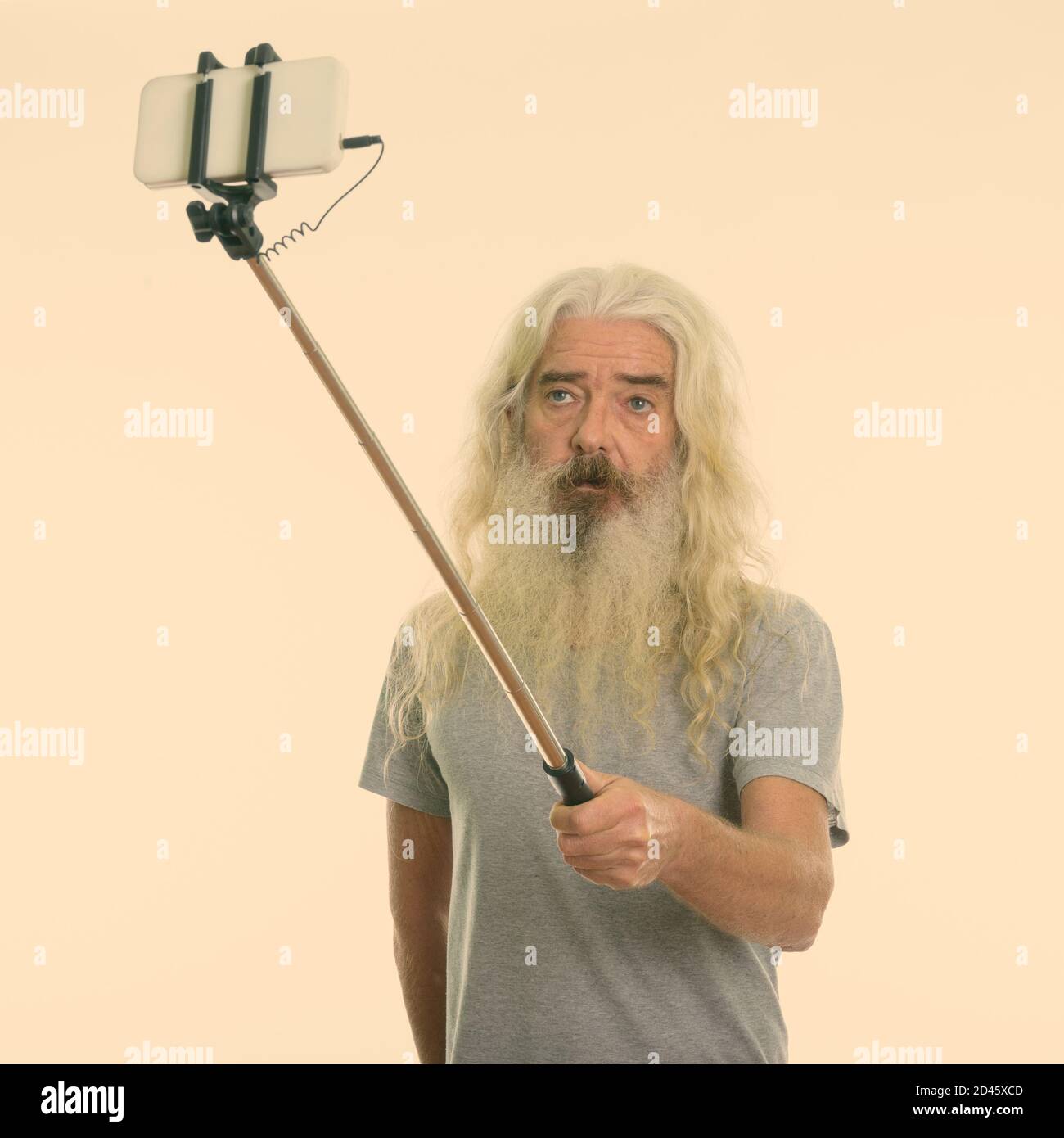 Bearded old man stick hi-res stock photography and images - Alamy