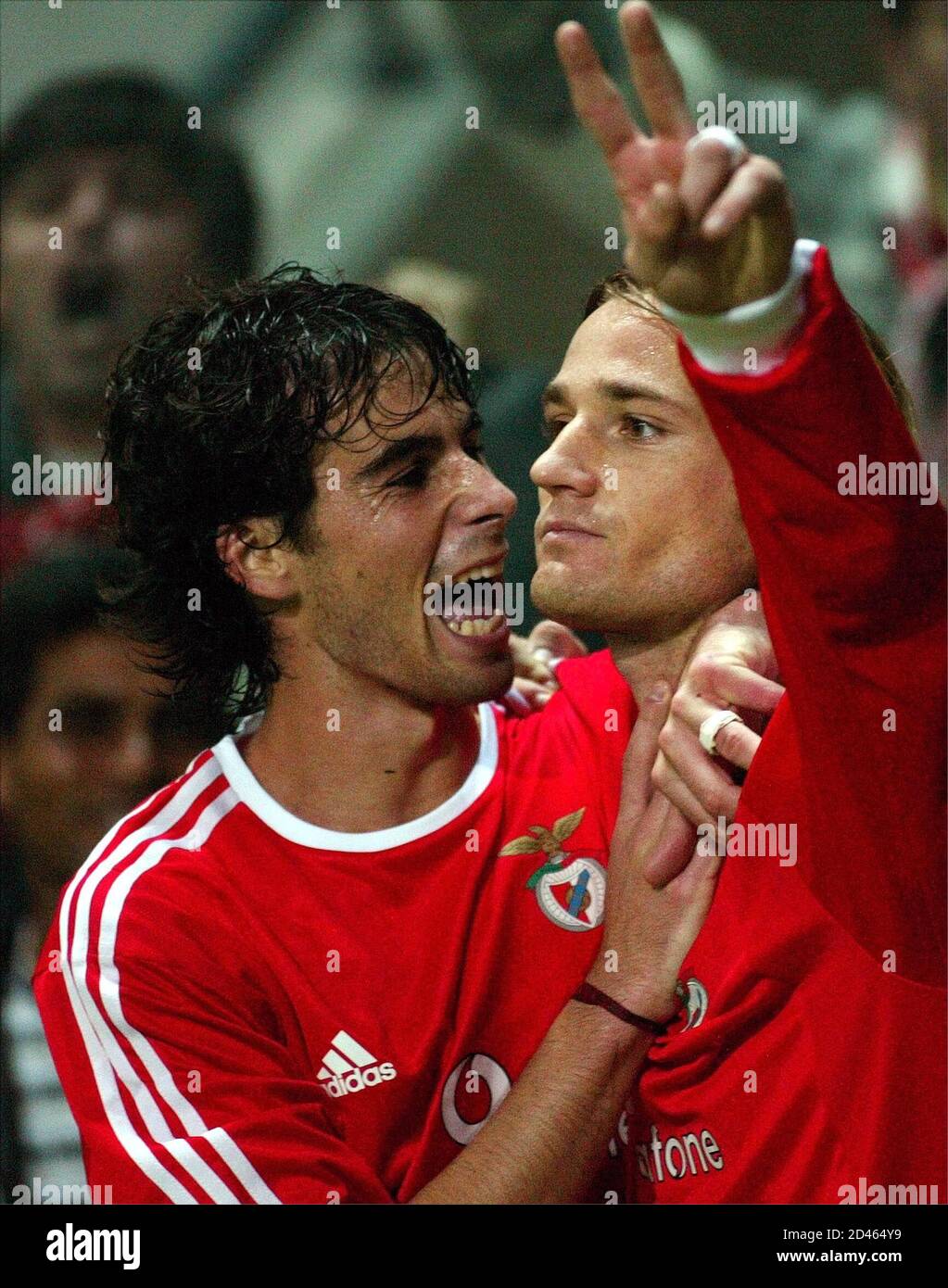 Soccer uefa cup first round first leg la louviere benfica hi-res stock ...