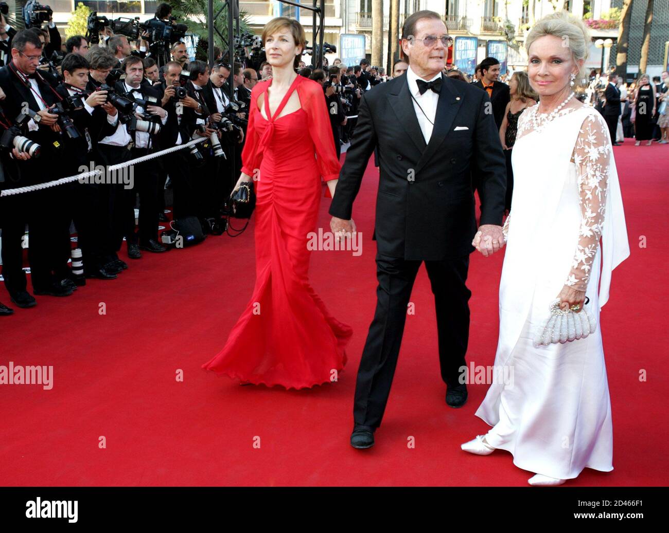 British Actor Roger Moore And His Wife Christina High Resolution Stock ...