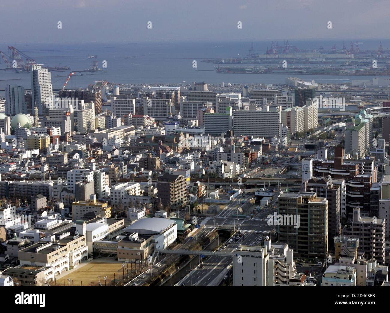 Kobe earthquake aerial hi-res stock photography and images - Alamy