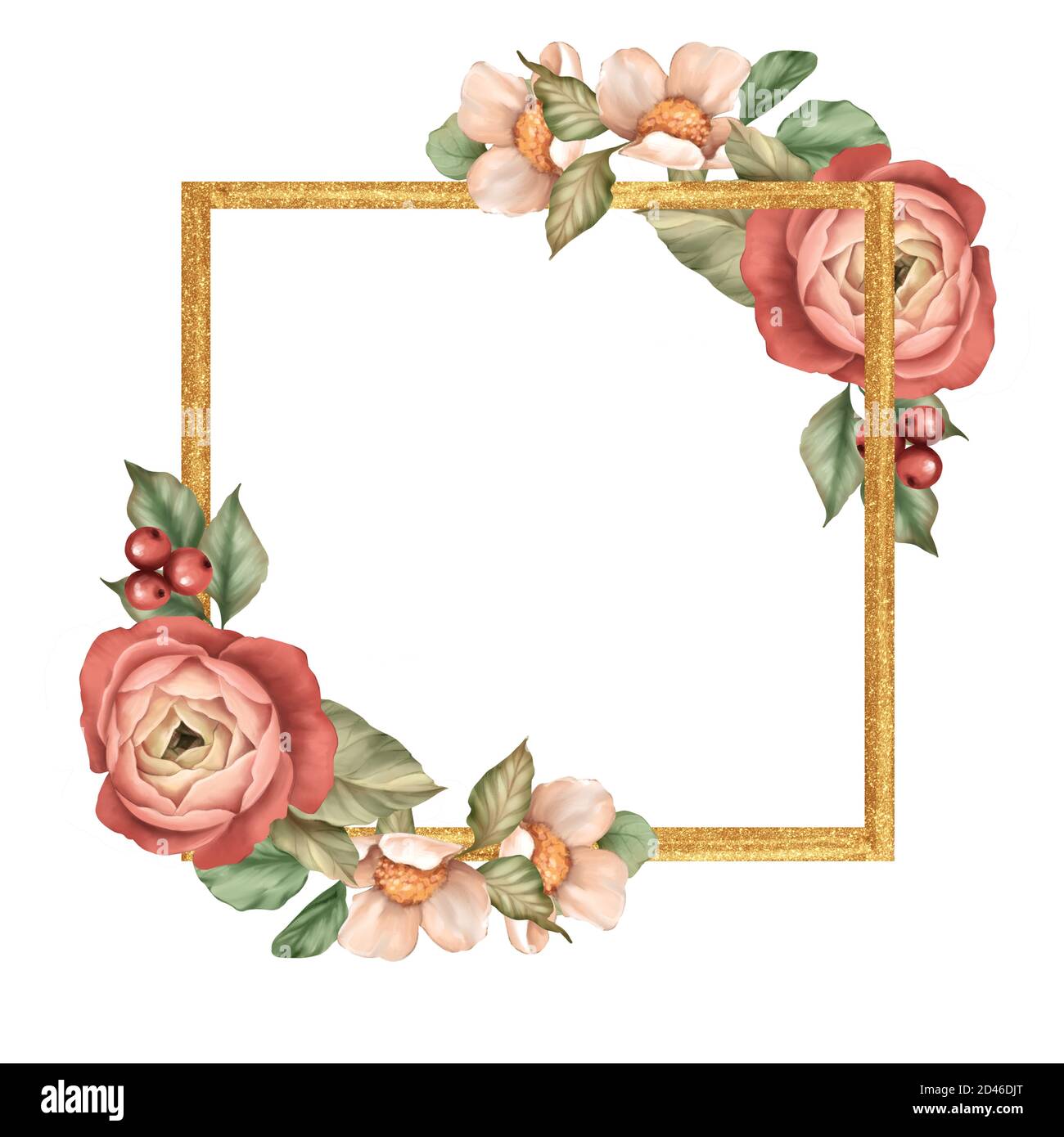 Square Flower Frame