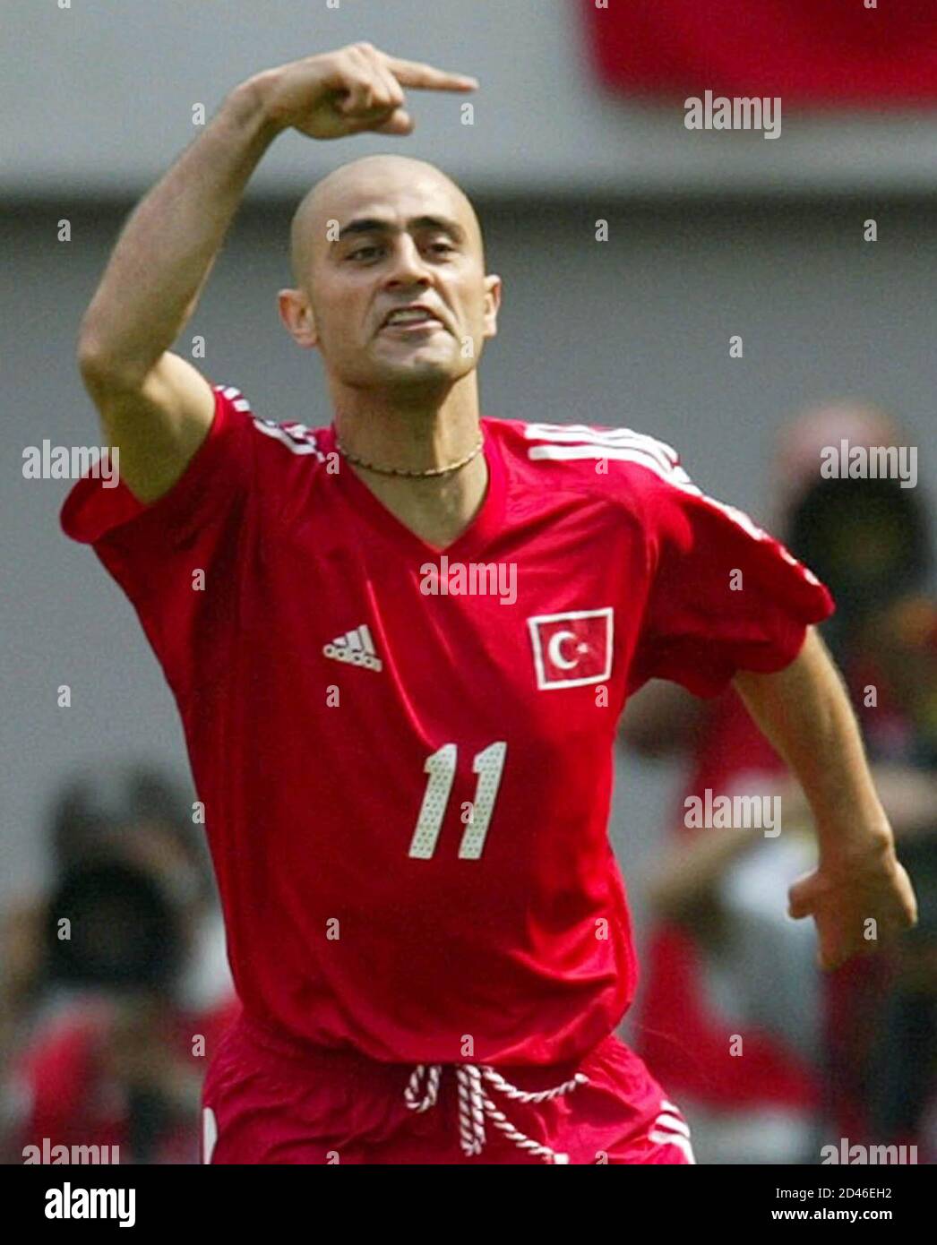 Turkeys hasan sas celebrates scoring hi-res stock photography and ...