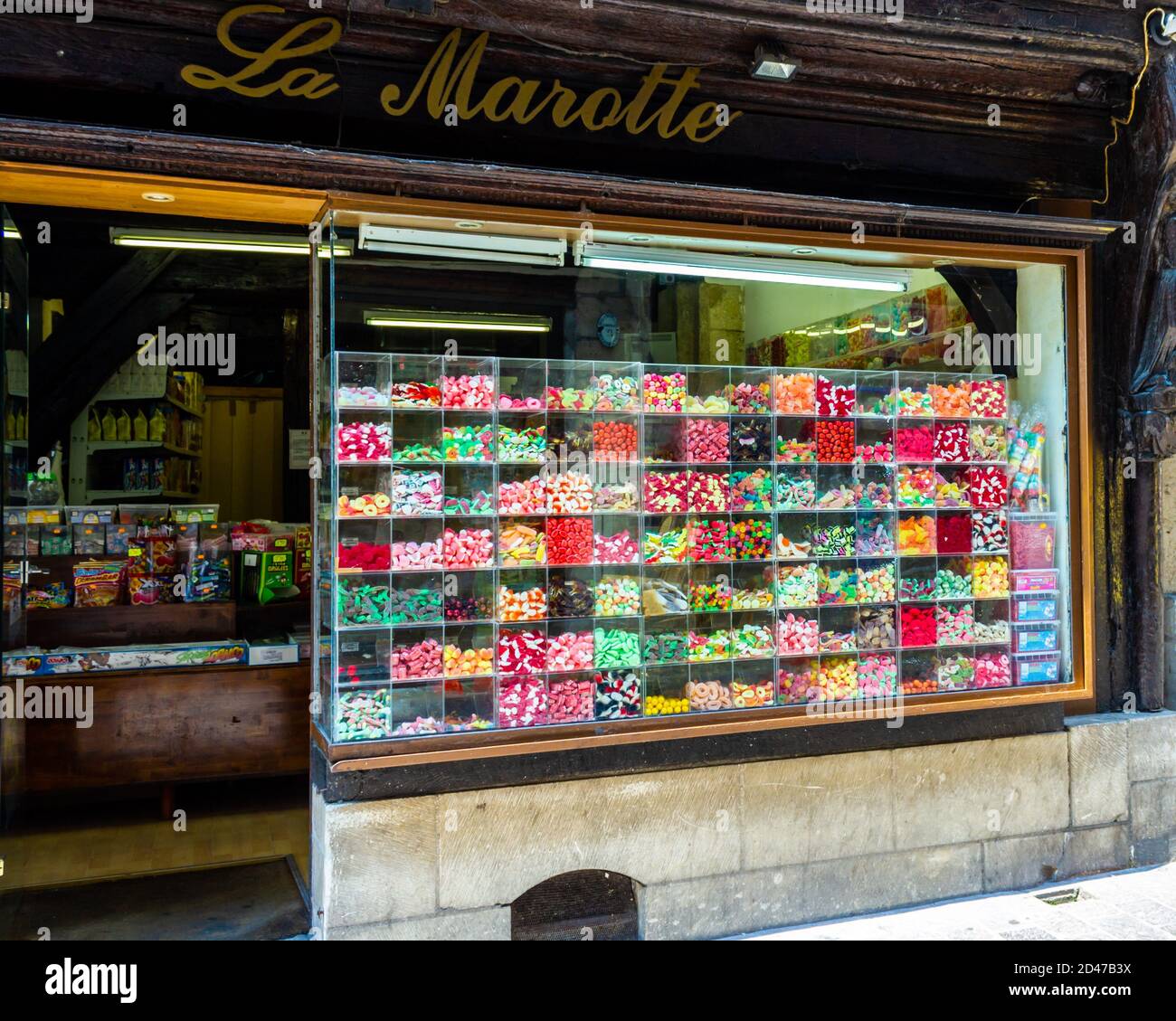 A French sweet shop window in Tours Stock Photo - Alamy