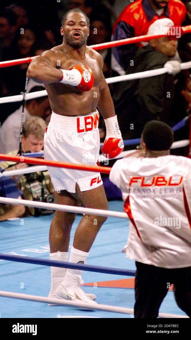 Lennox lewis rahman 2001 hi-res stock photography and images - Alamy