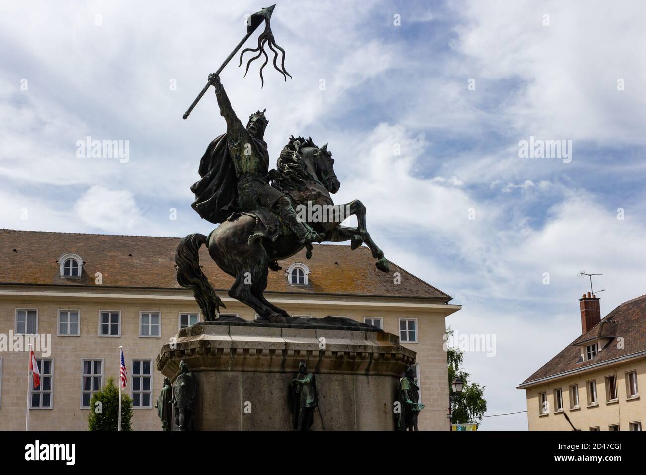 William the Conqueror statue, Falaise, France Stock Photo - Alamy