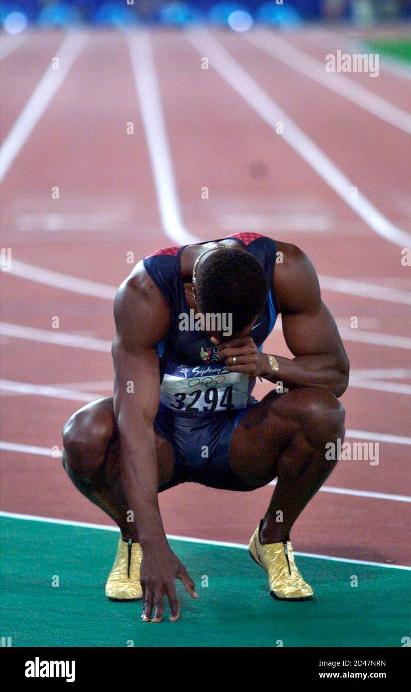 Michael johnson olympic race hi-res stock photography and images - Alamy