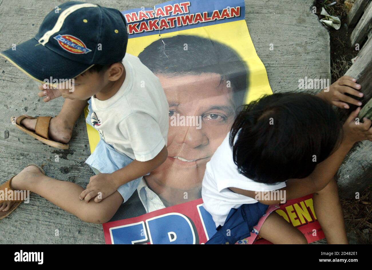 Campaign poster philippines presidential candidate hi-res stock ...