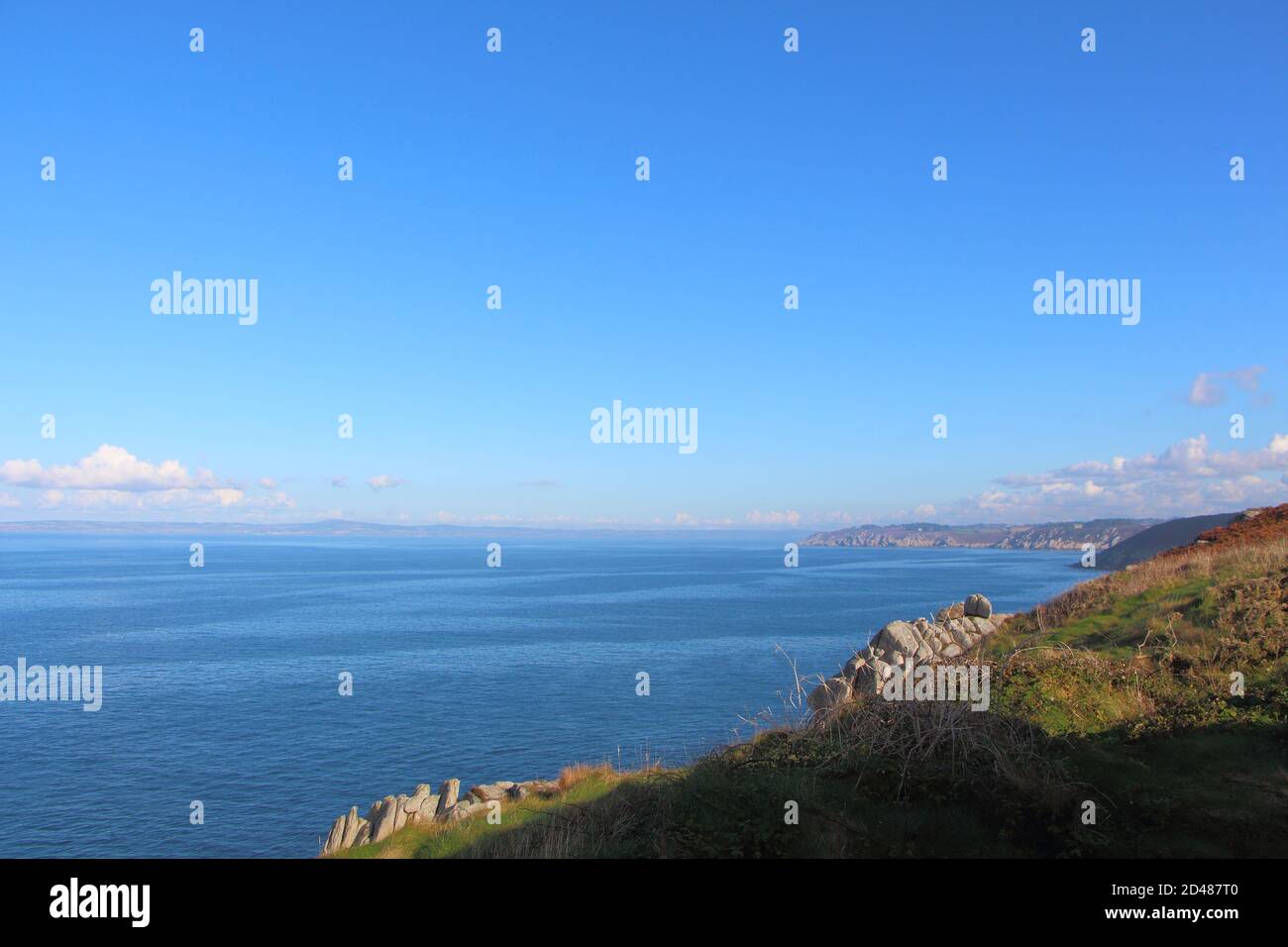 Douarnenez Bay and the coast in Brittany Stock Photo - Alamy
