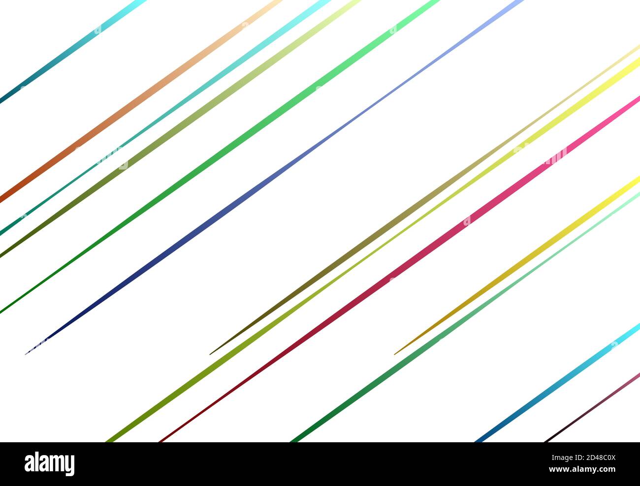 Random colorful diagonal, oblique lines with gradient fill. Scattered ...