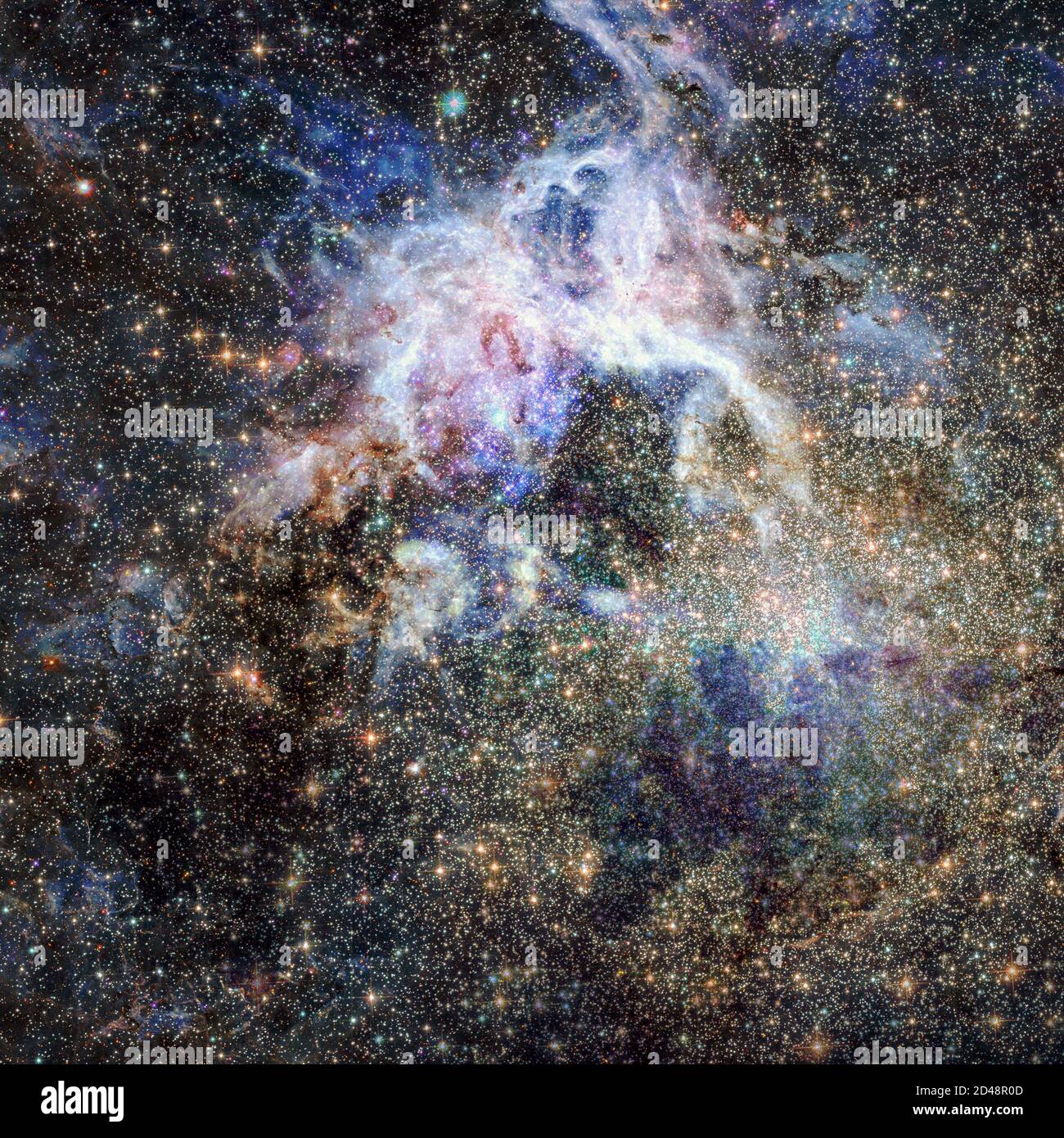 Outer space. Elements of this image furnished by NASA Stock Photo - Alamy