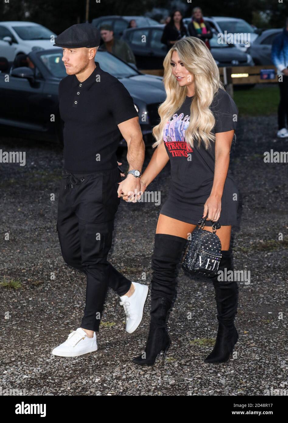 Crawley, UK. 08th Oct, 2020. Kris Boyson and Bianca Gascoigne attend ...