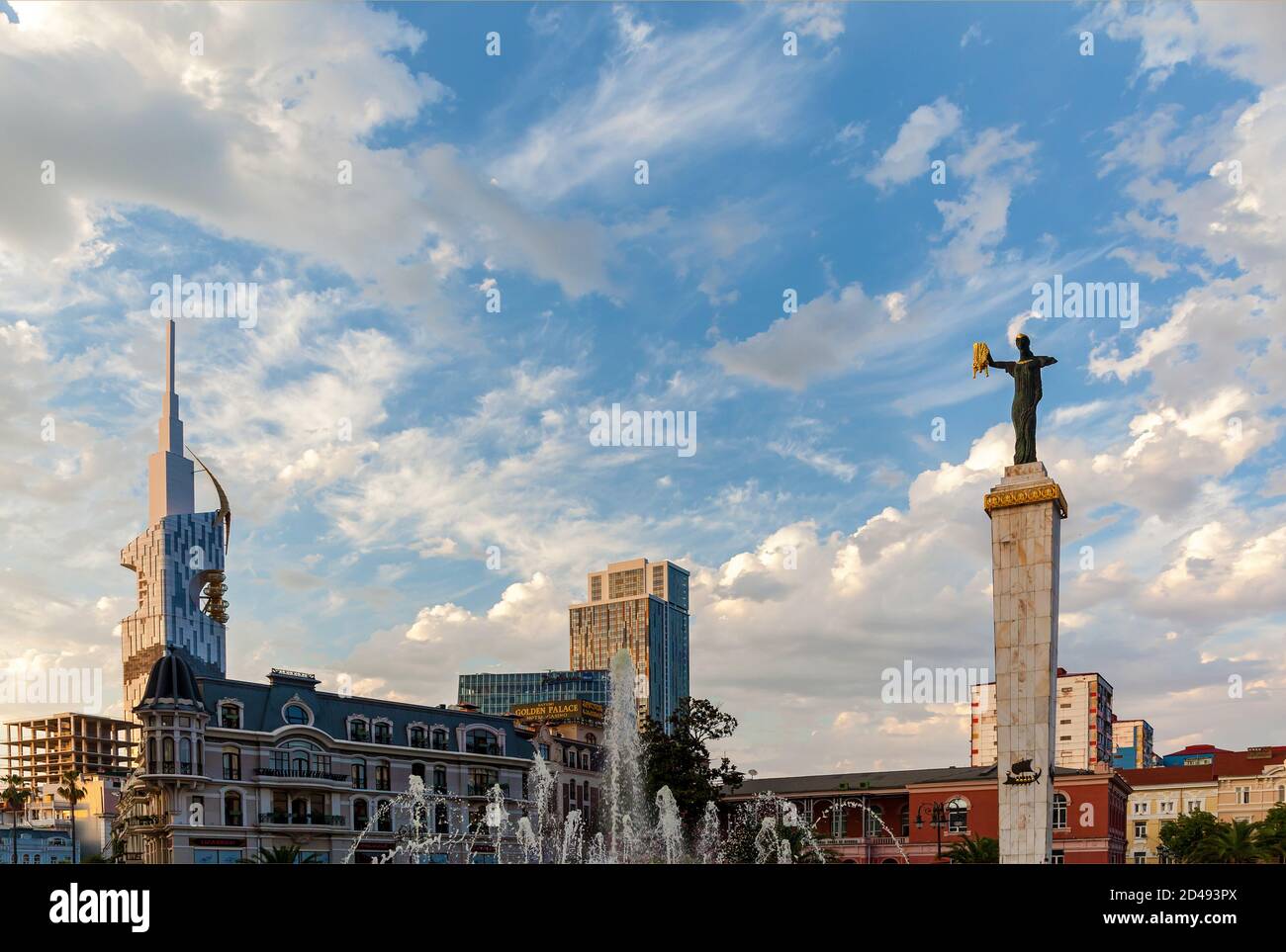 Batumi Georgia June 18, 2017: City landscape with beautiful ...