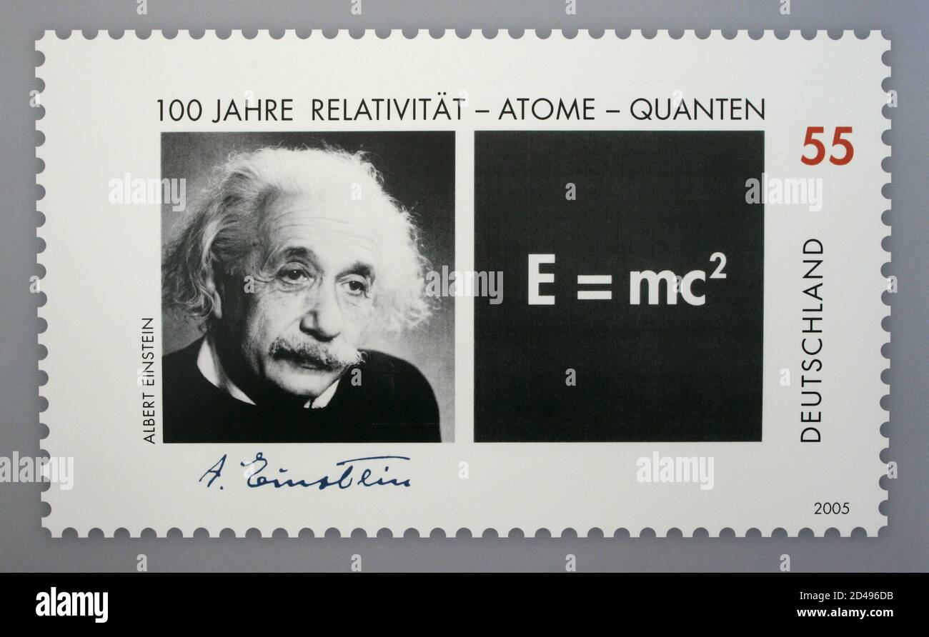 Albert einsteins theory of relativity hi-res stock photography and ...