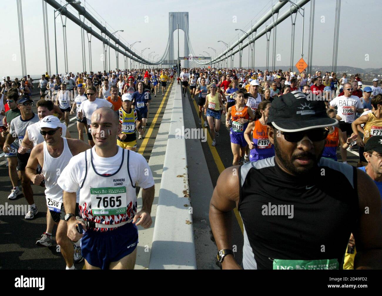 New york marathon start brooklyn hi-res stock photography and images ...