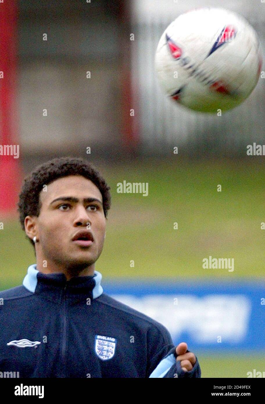 During training at the cliff training ground hi-res stock photography ...