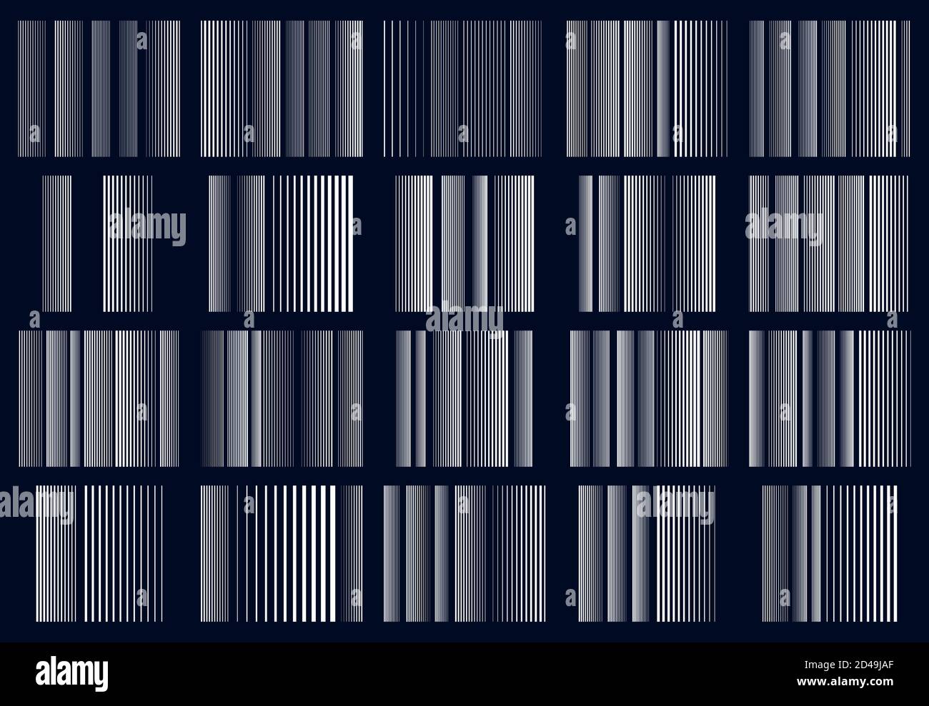Halftone vertical straight, parallel and random lines, stripes pattern ...