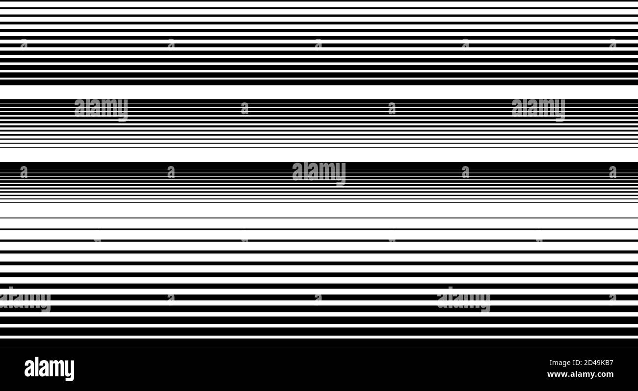 Halftone random horizontal straight parallel lines, stripes pattern and ...