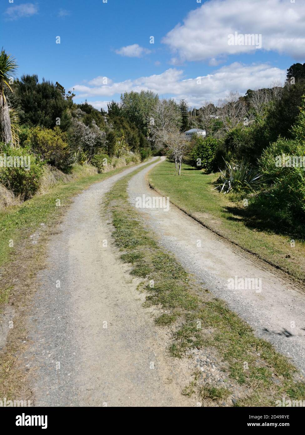 Perspective view of rural gravel road Stock Photo - Alamy