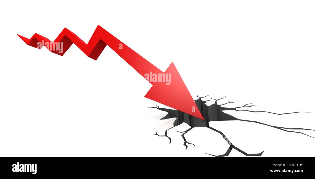 Market collapse warning Cut Out Stock Images & Pictures - Alamy