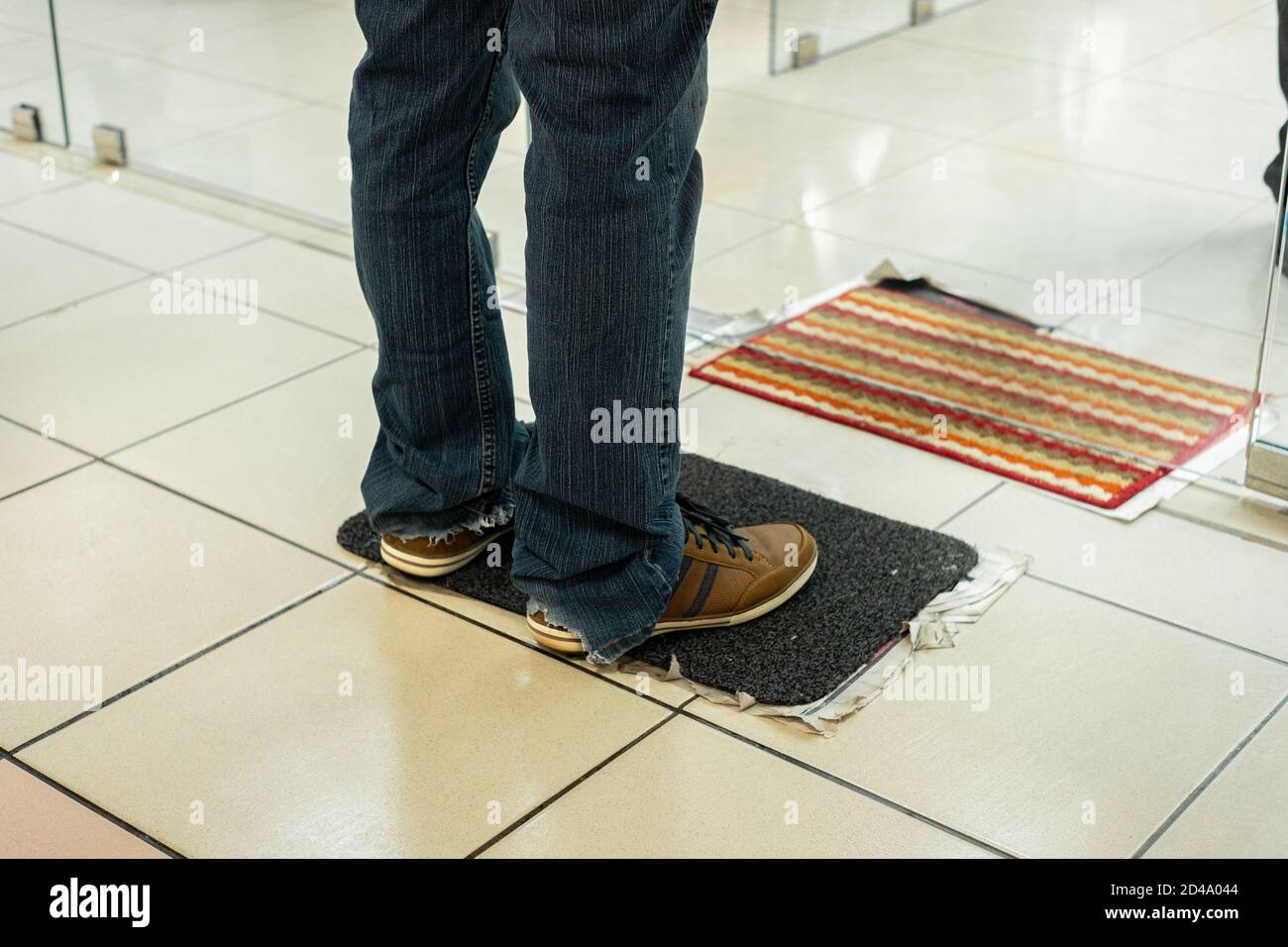 Foot exercise male mat hi-res stock photography and images - Alamy