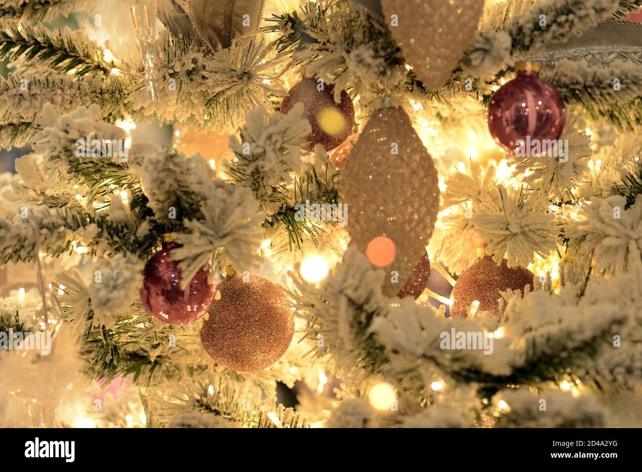 christmas background with christmas decorations 2021 Stock Photo - Alamy