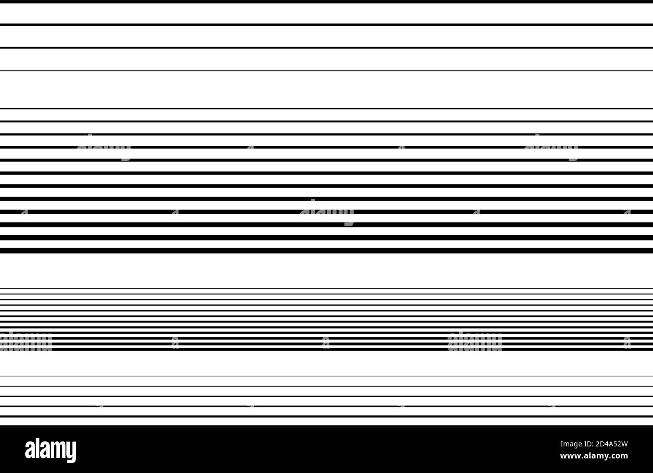 Halftone random horizontal straight parallel lines, stripes pattern and ...