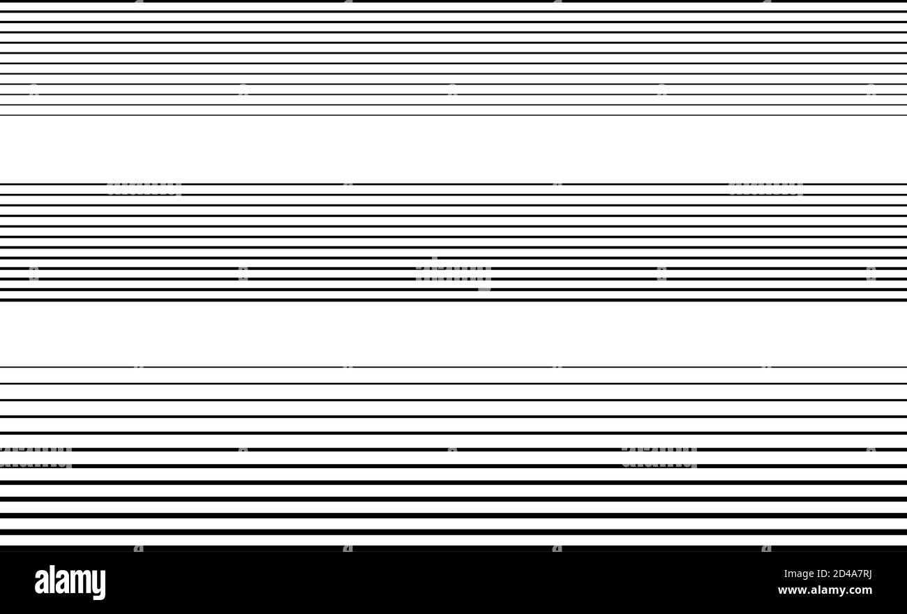 Halftone random horizontal straight parallel lines, stripes pattern and ...