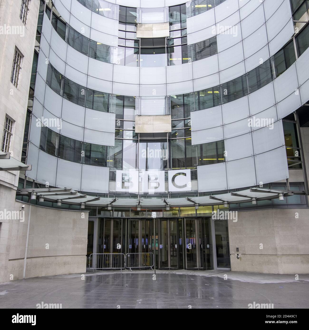 LONDON, UNITED KINGDOM - Apr 28, 2018: An exterior view of the BBC ...