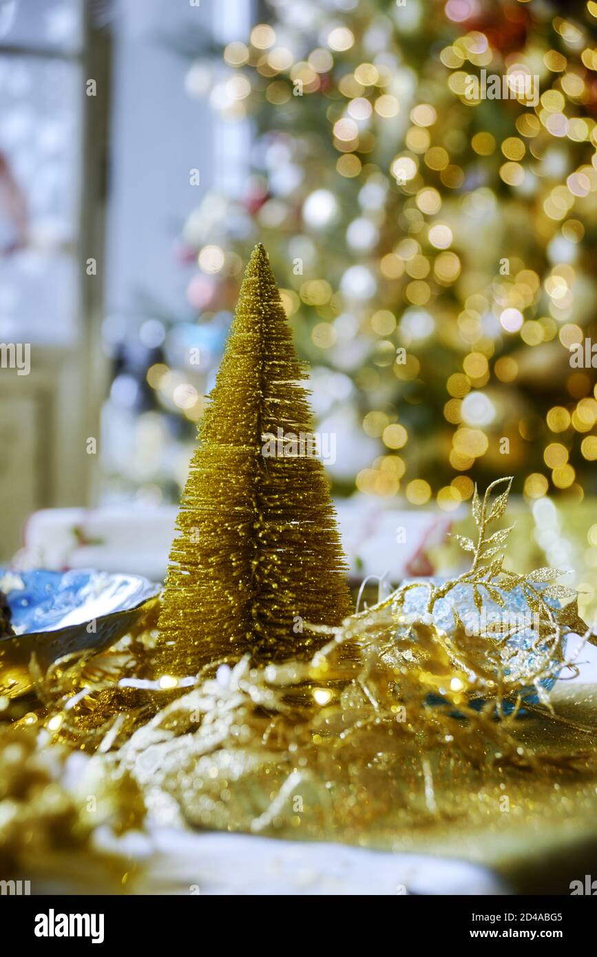 christmas background with christmas decorations 2021 Stock Photo - Alamy