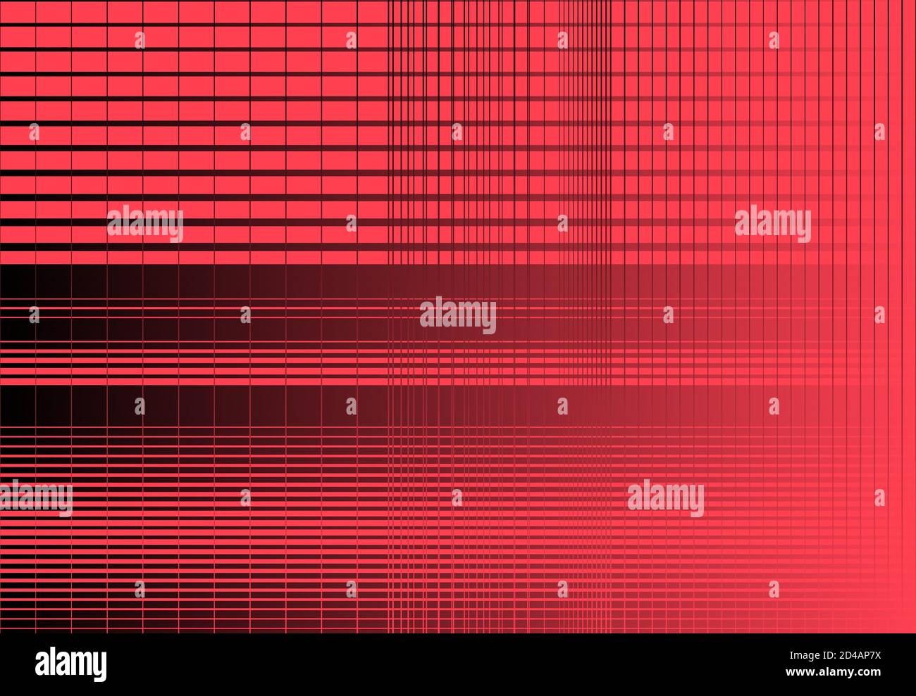 Colorful, black gradient grid, mesh, lattice or grille. Intersected ...