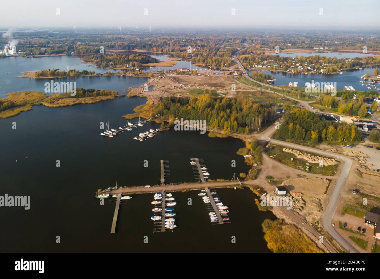 Aerial autumn view of Hamina city, Finland Stock Photo - Alamy