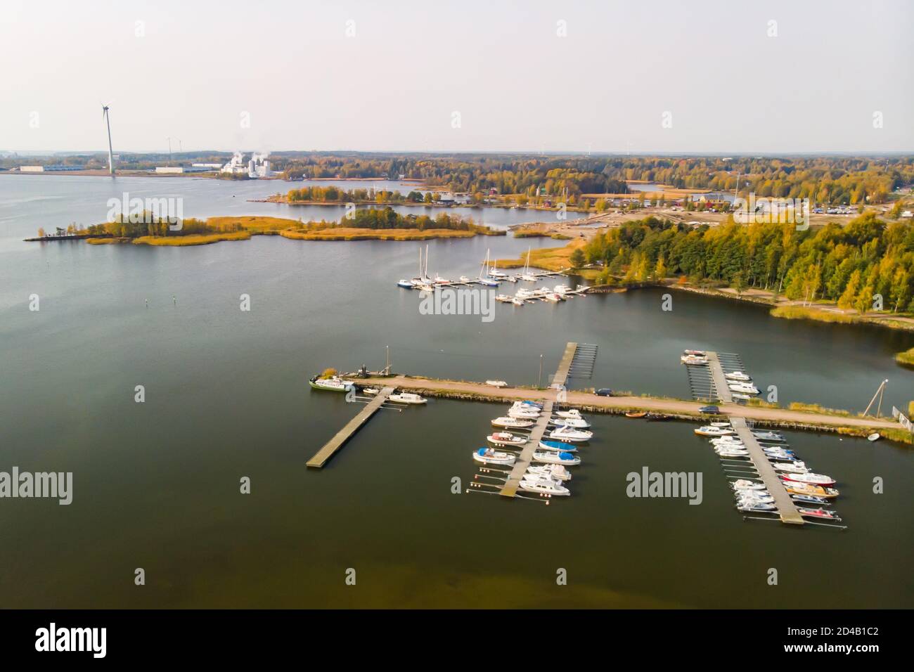 Aerial autumn view of Hamina city, Finland Stock Photo - Alamy