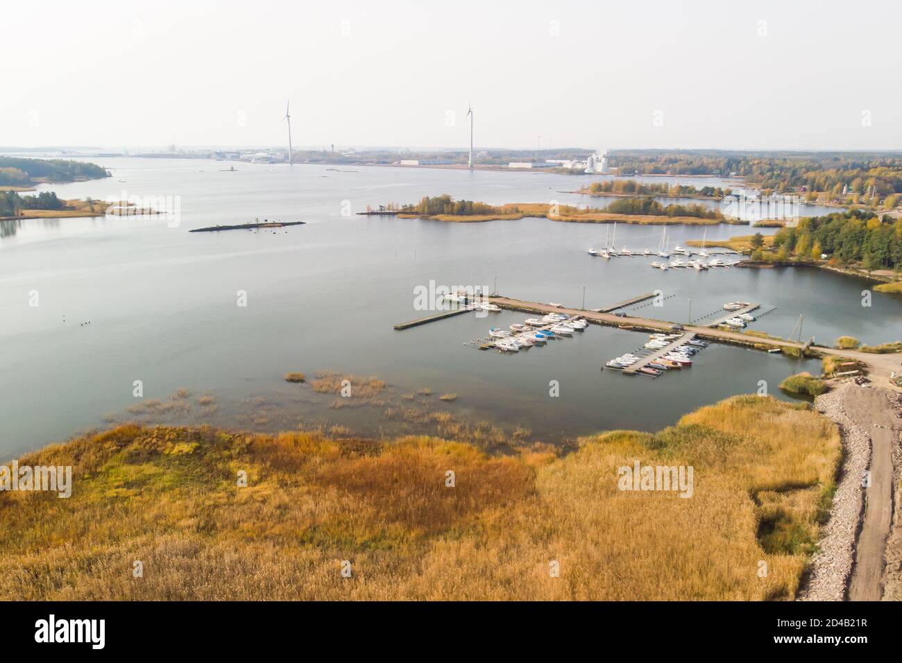 Aerial autumn view of Hamina city, Finland Stock Photo - Alamy