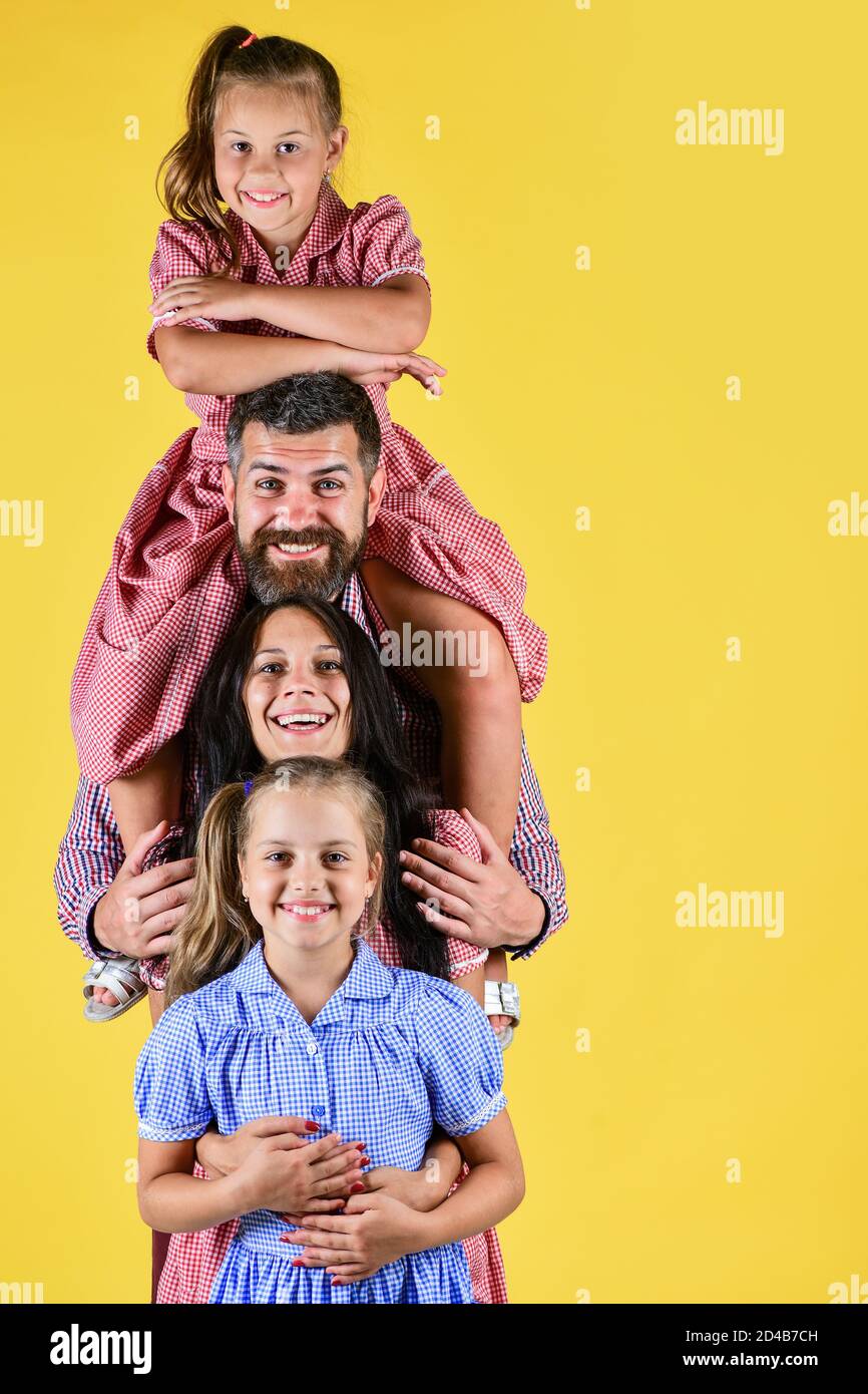 big family portrait, concept of love Stock Photo - Alamy