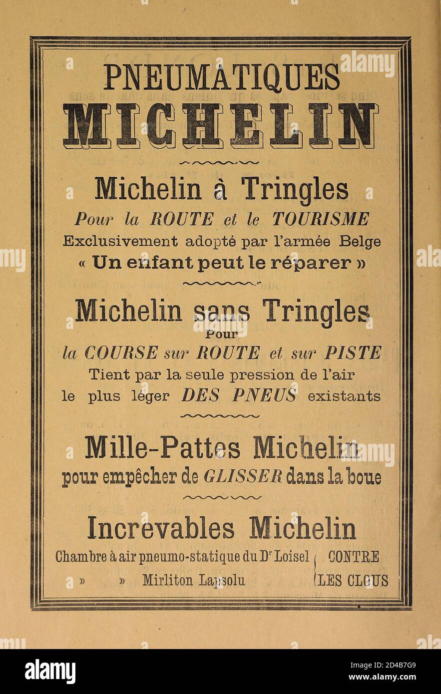 Michelin ad hi-res stock photography and images - Alamy