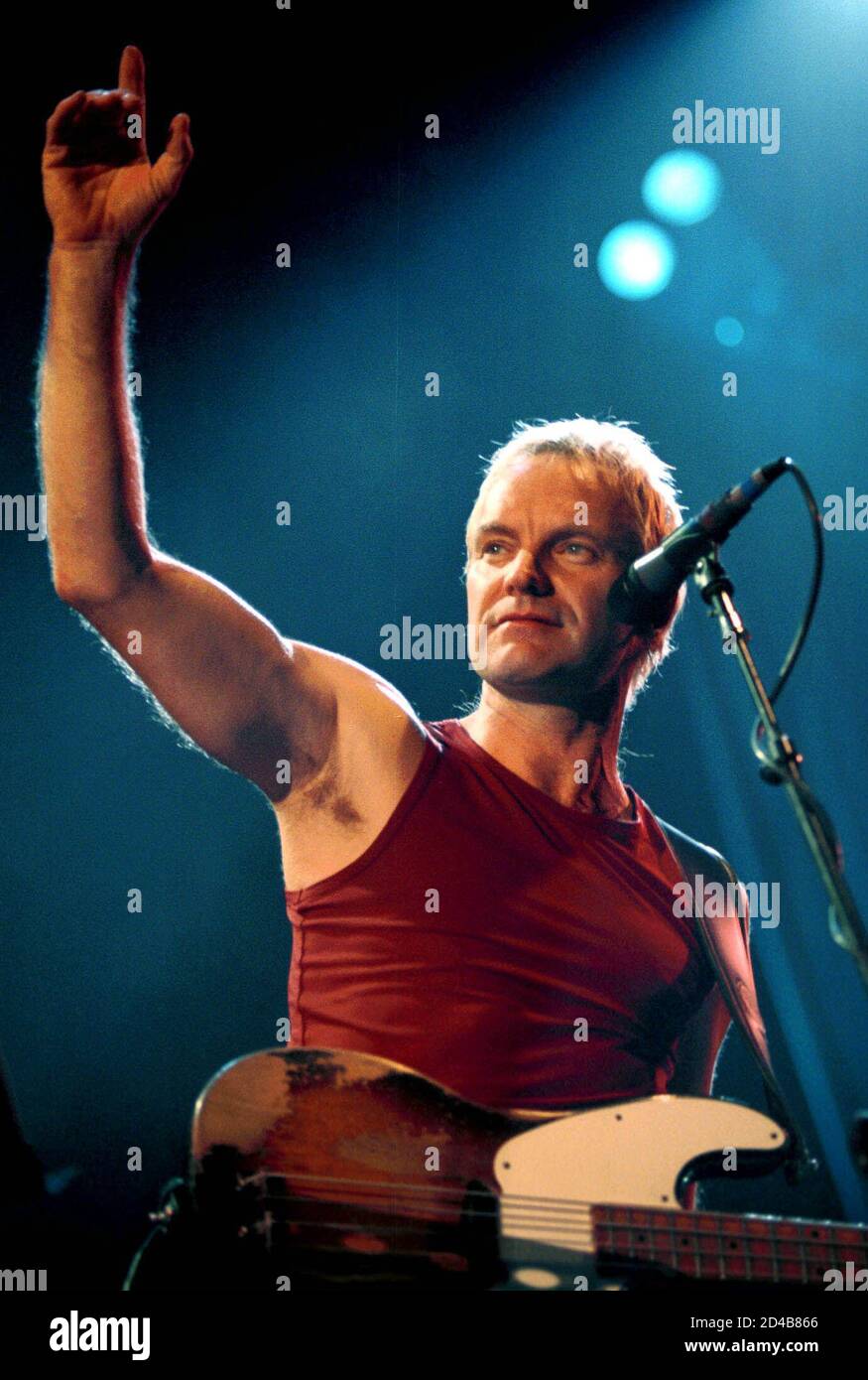 Is shown performing on stage during a concert hi-res stock photography ...