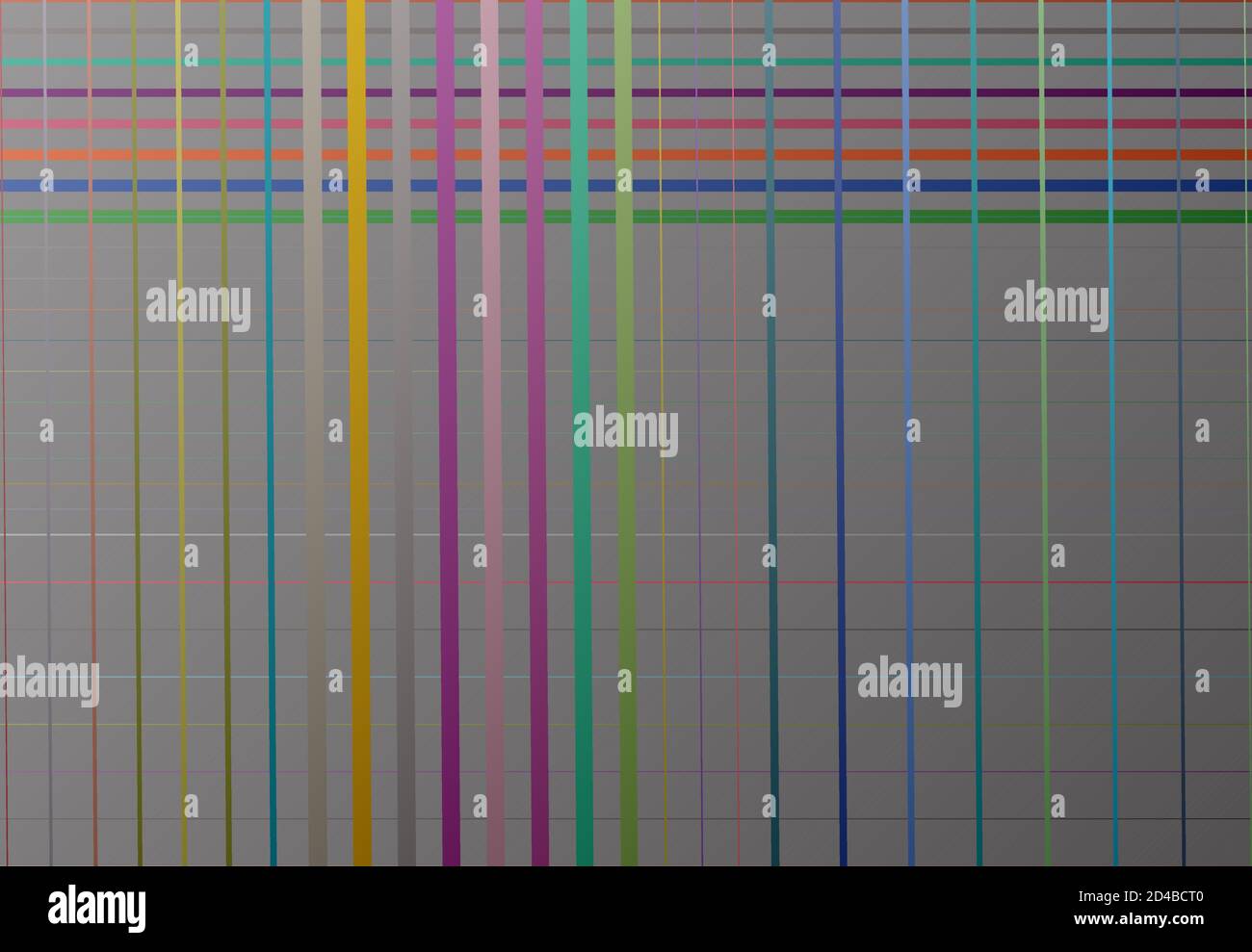 Random colored mesh, grid, lattice and grating of intersecting straight lines. Abstract vector ...