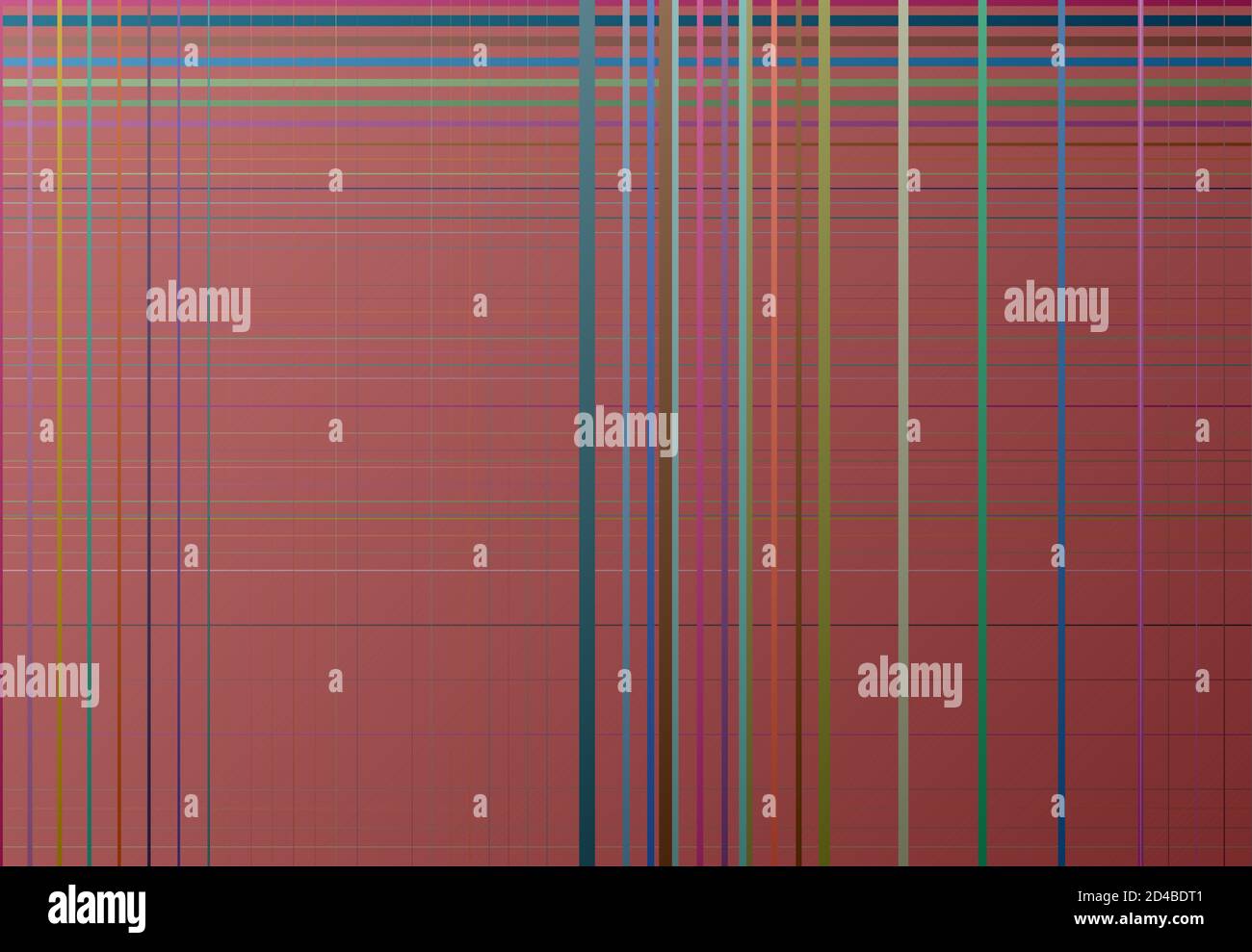 Random colored mesh, grid, lattice and grating of intersecting straight lines. Abstract vector ...