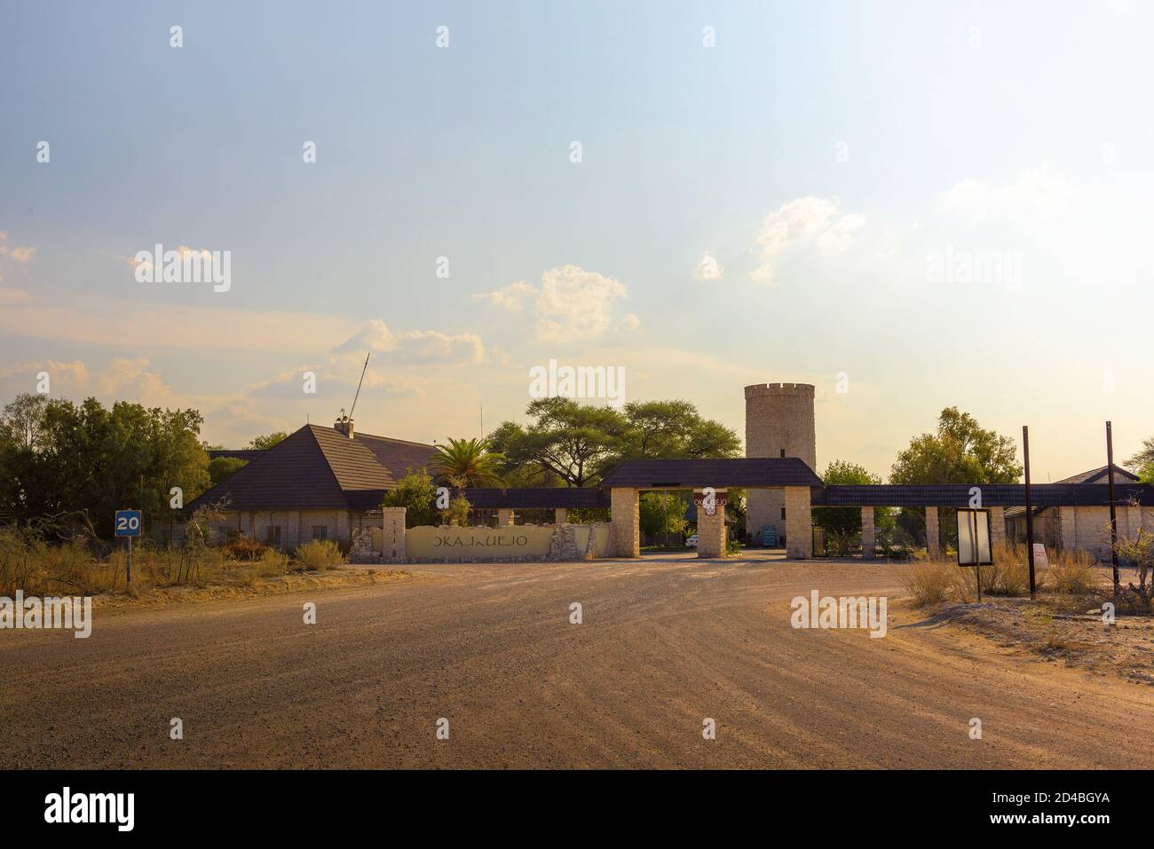 Entrance gate resort hi-res stock photography and images - Alamy