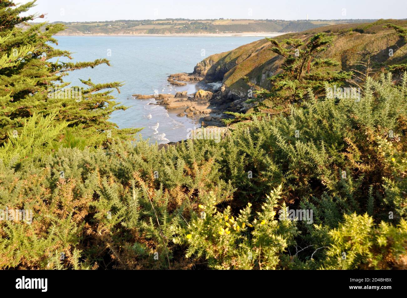 The Brittany coast in Hillion Stock Photo - Alamy