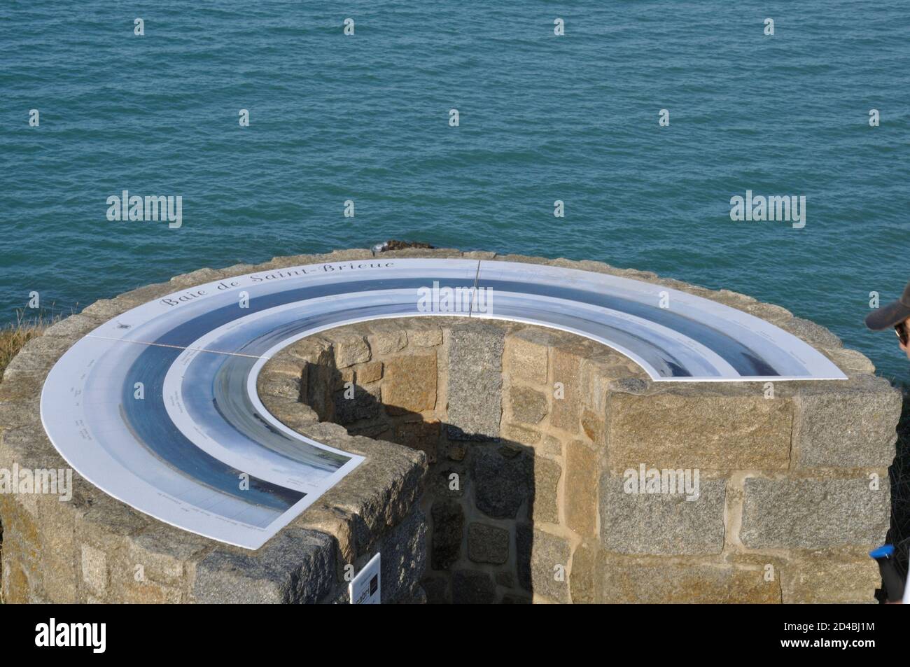 Orientation table in Hillion in Brittany Stock Photo - Alamy