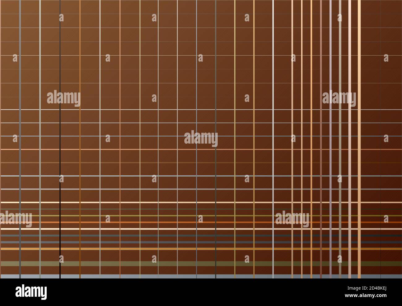 Random colored mesh, grid, lattice and grating of intersecting straight lines. Abstract vector ...