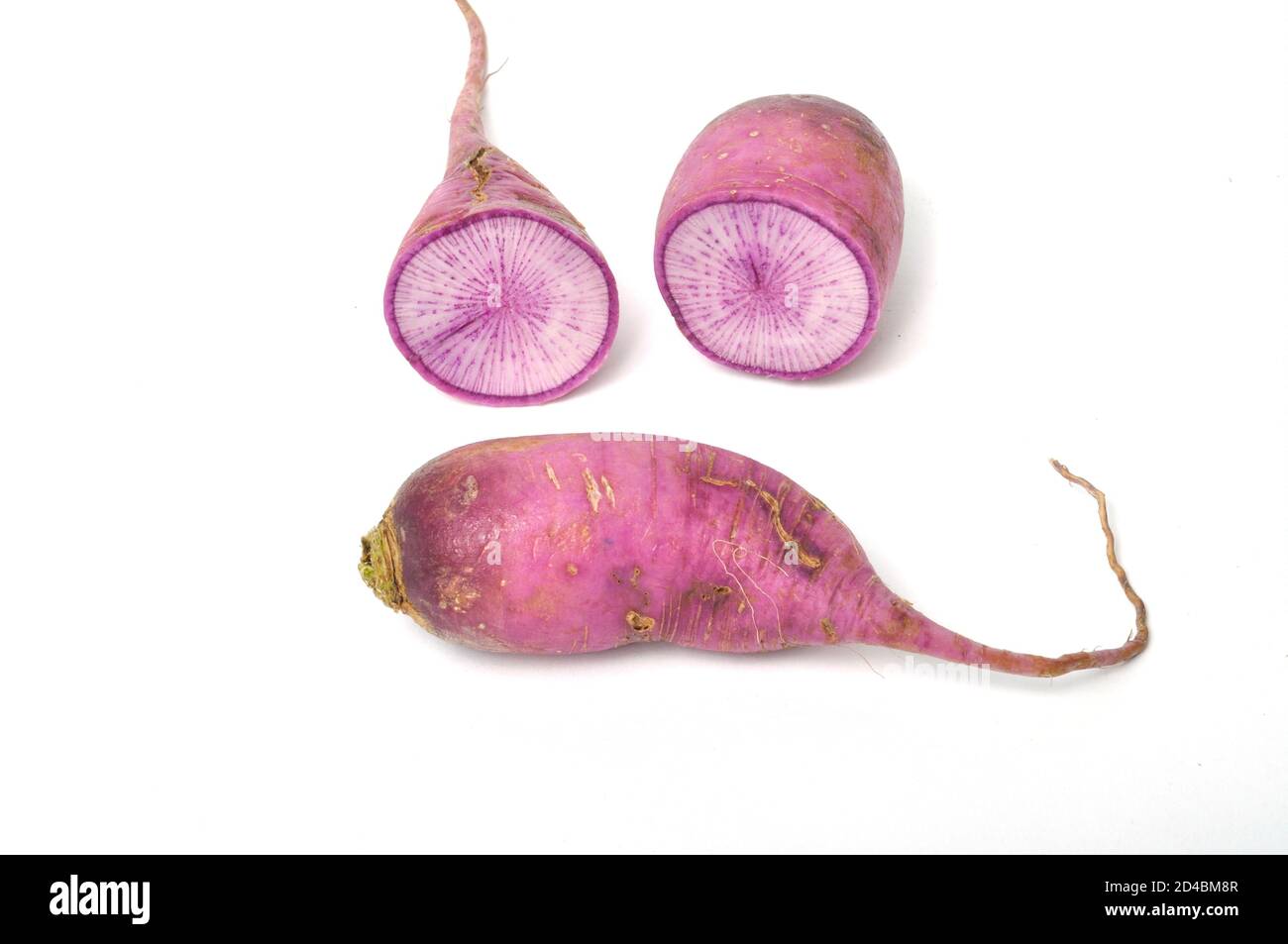 Purple radish on a white background Stock Photo - Alamy