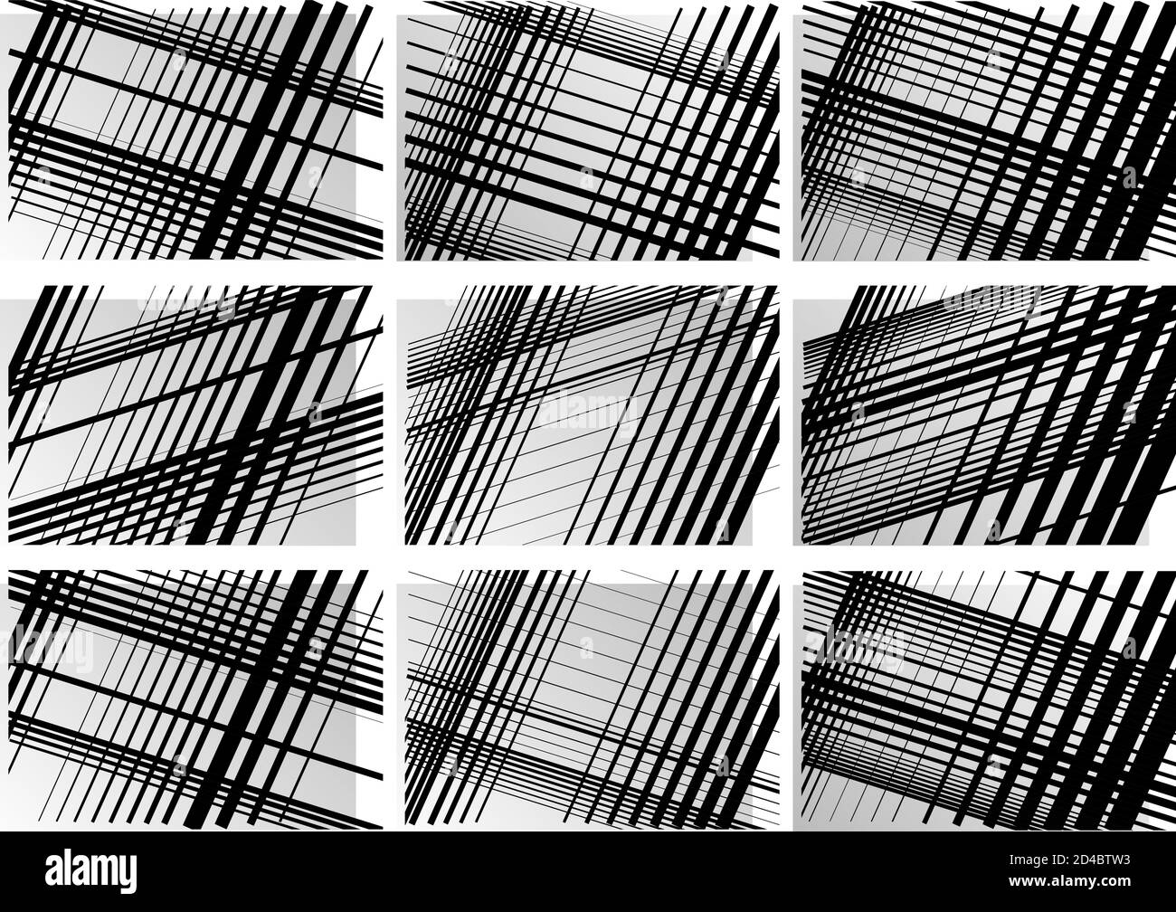 Mesh, grid, grill of intersecting straight parallel lines. Vector ...