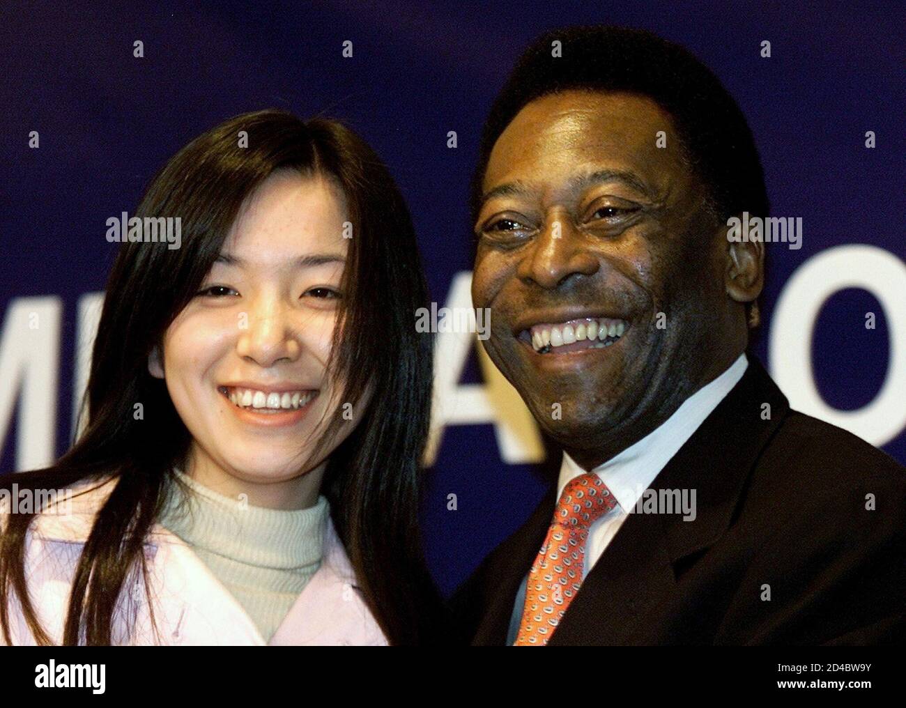 Brazilian soccer legend pele poses hi-res stock photography and images ...