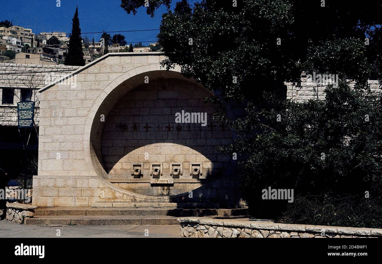 FUENTE. Location: EXTERIOR. NAZARET. ISRAEL Stock Photo - Alamy