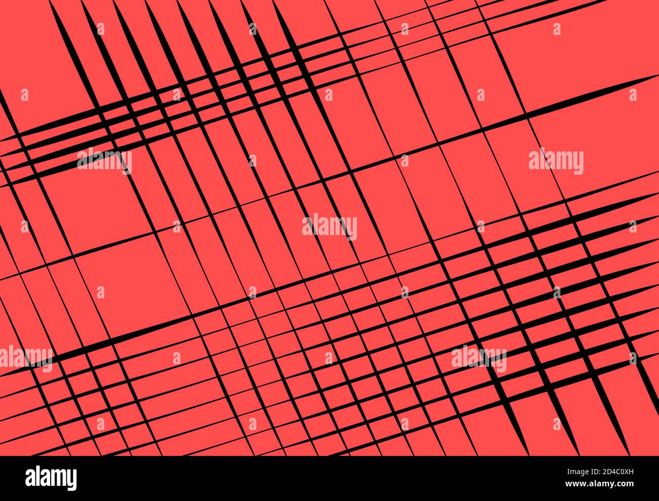 Simple Monochrome 1 Colored Mesh Grid Grating Of Intersecting