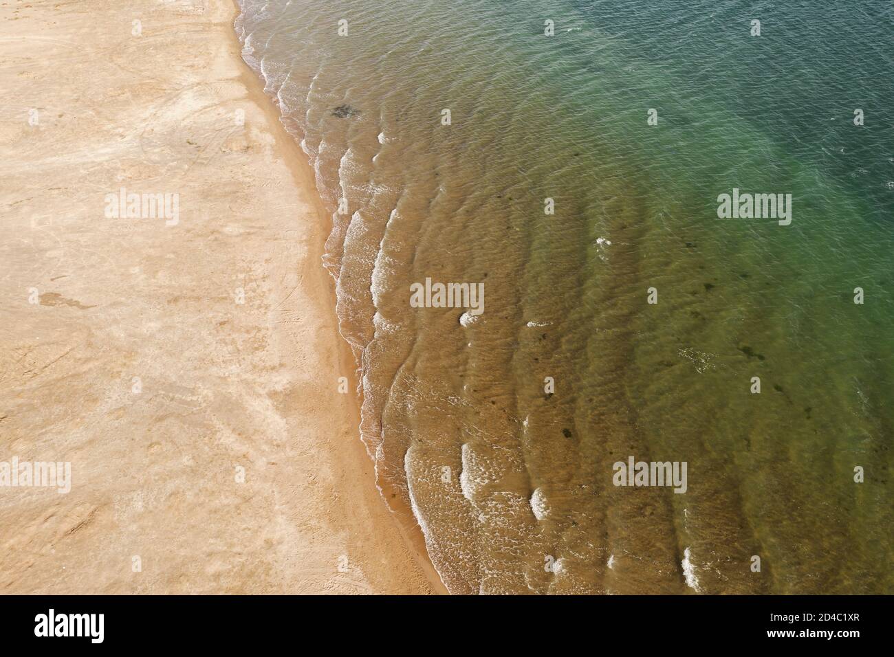 Landscape by the lake, soil and the lake edge. Photo in Qinghai, China ...