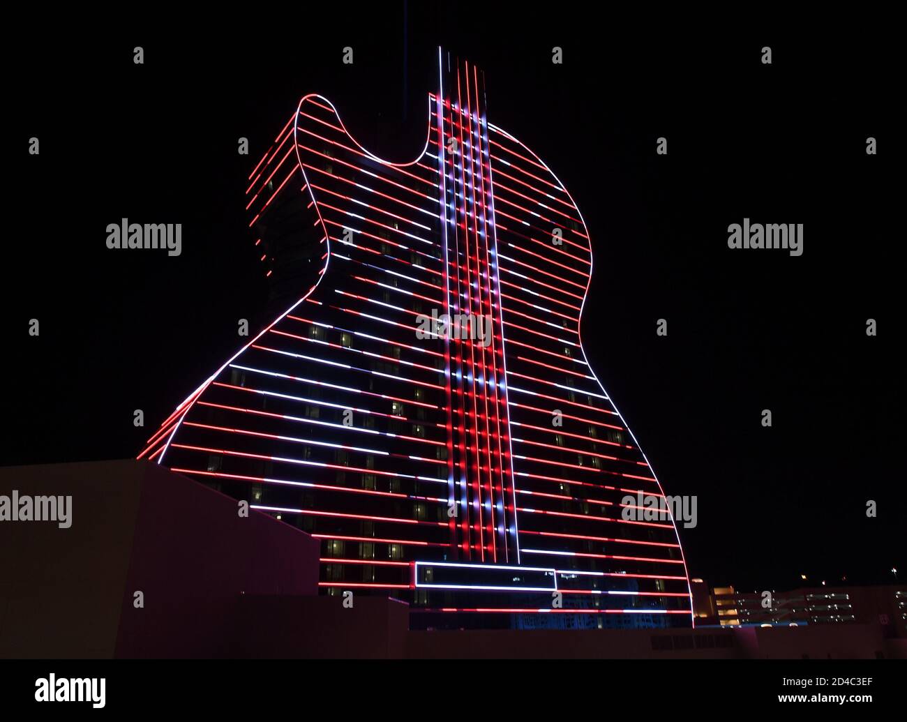 Hollywood FL, USA. 08th Oct, 2020. The Guitar Hotel at Seminole Hard ...