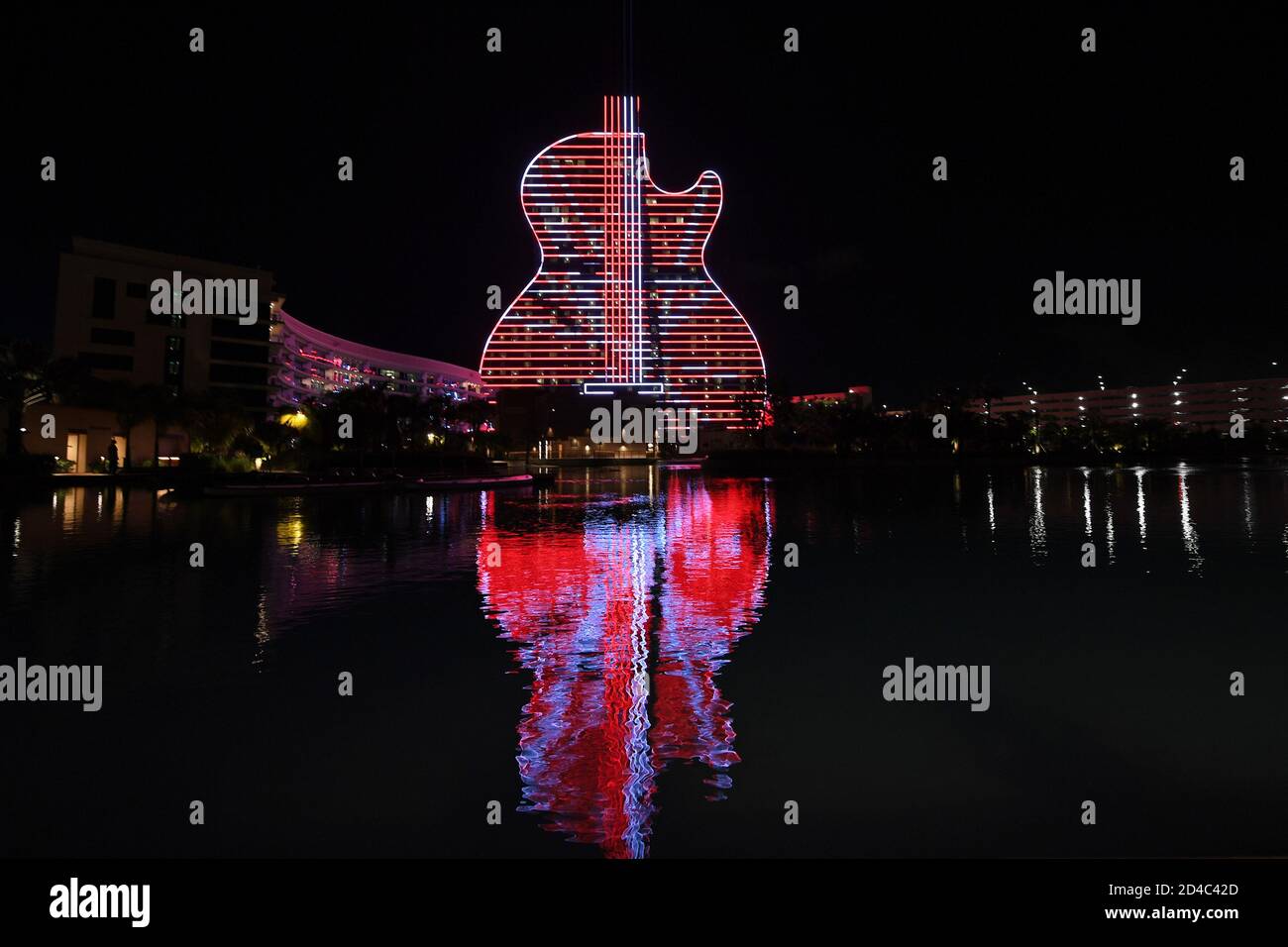 Hollywood FL, USA. 08th Oct, 2020. The Guitar Hotel at Seminole Hard ...